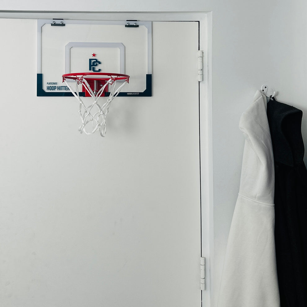 Hoop Hitter | Mini Basketball Hoop for Baseball Fans | Plate Crate